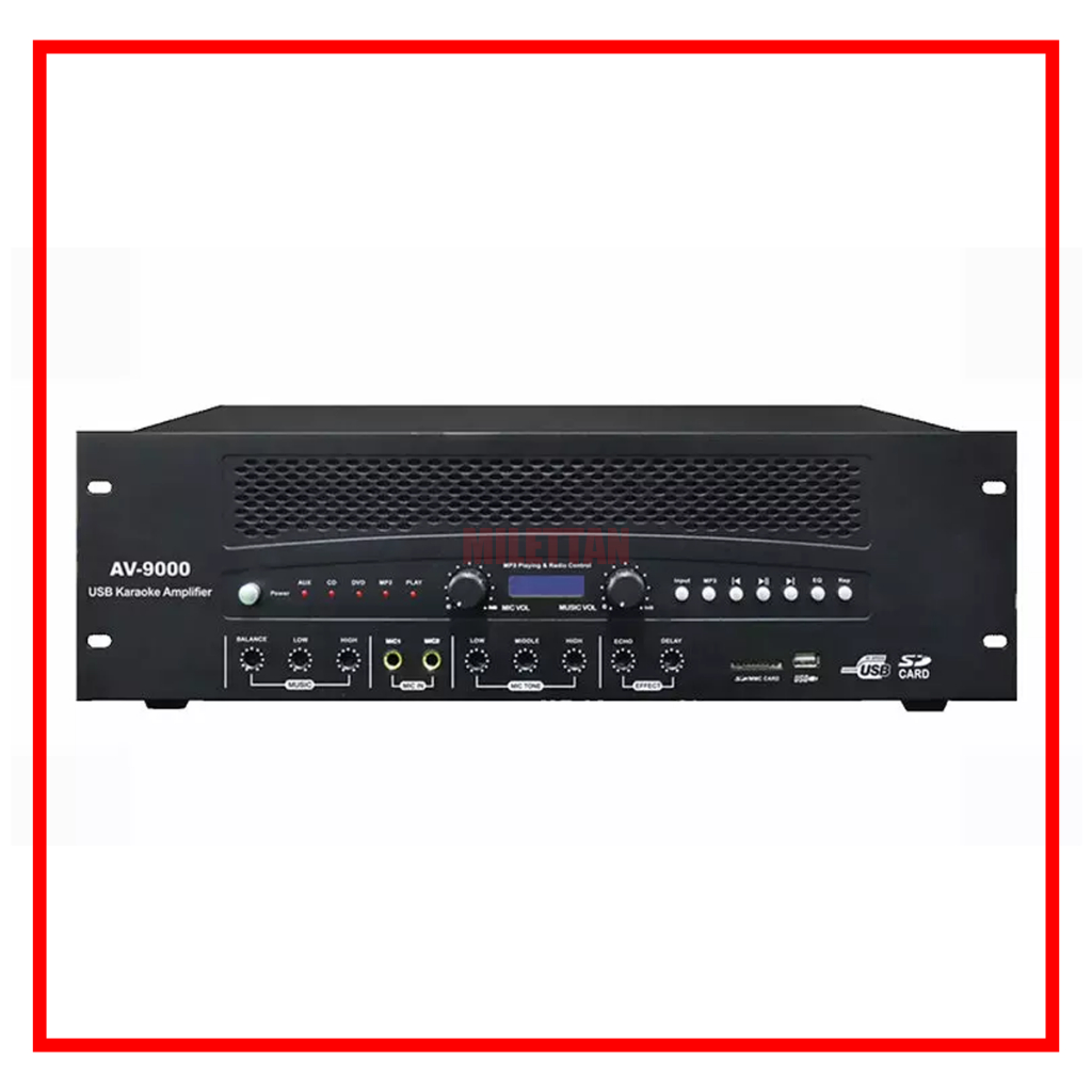 Sakura AV-9000 2-CH Digital Stereo Echo Mixing Amplifier 1800W [Original][Amplifier] | Shopee ...