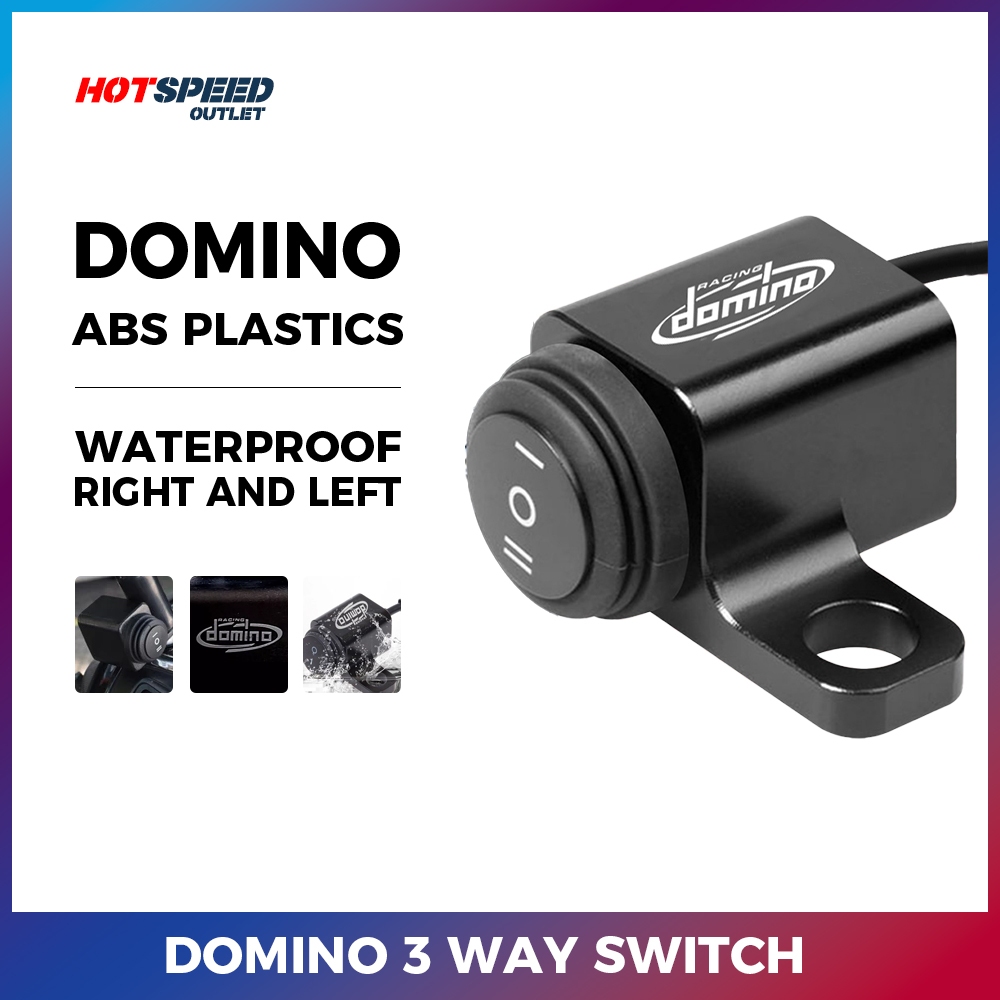 DOMINO 3 Way Switch Universal Mini Driving Light Switch Push Button ...