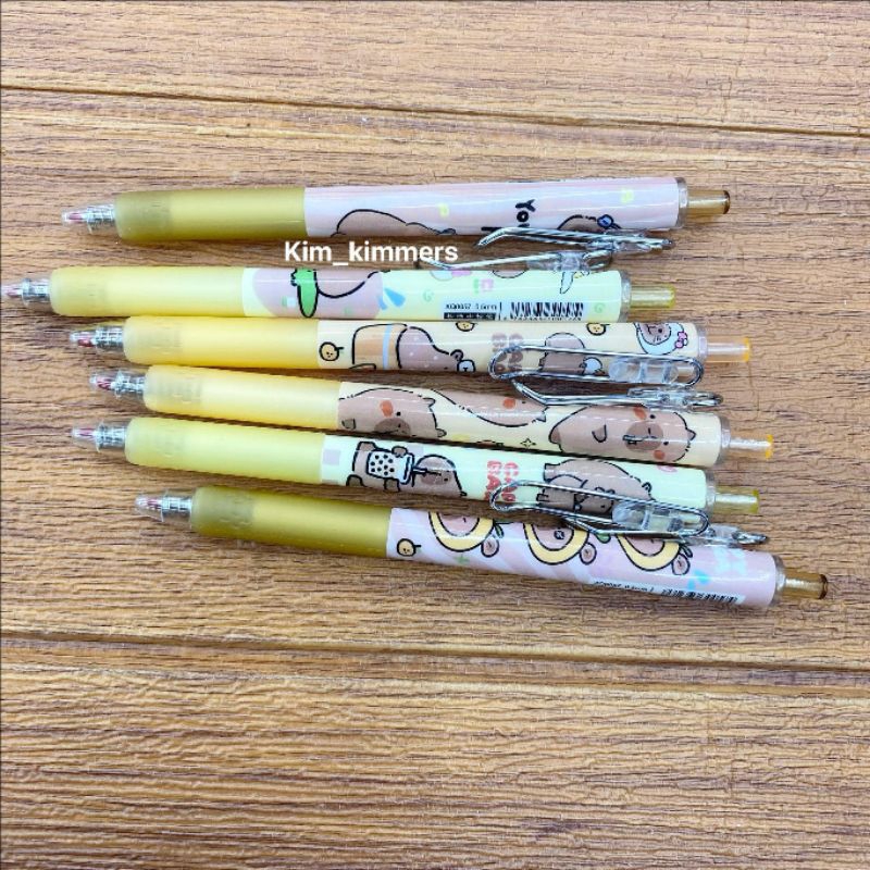 Retractable Gelpen 6n1 set pens gelpen capybara design Capybara print ...