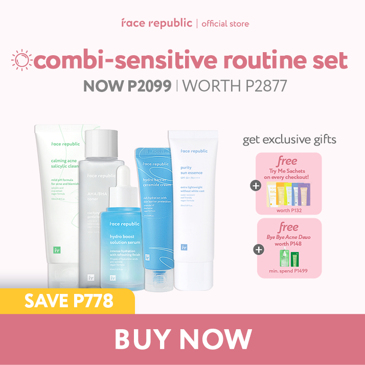 Face Republic Combination Sensitive (CS) Routine Set | Shopee Philippines