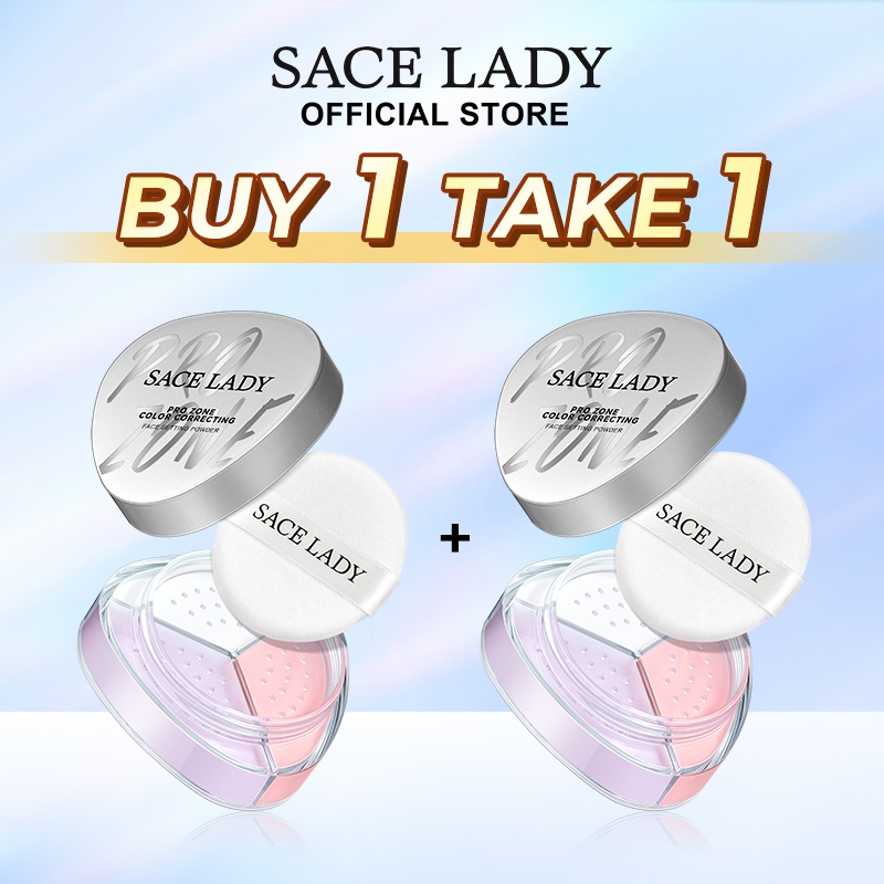 SACE LADY Setting Powder Color Correcting Lasting Waterproof Luminous ...