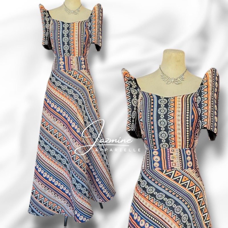 MODERN FILIPINIANA TERNO | w/ ETHNIC BLOUSE and SKIRT | SET ...