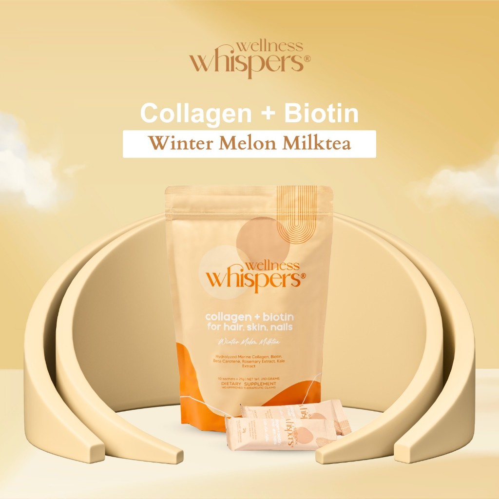 Collagen + Biotin Winter Melon Milk tea - Wellness Whispers | Shopee ...