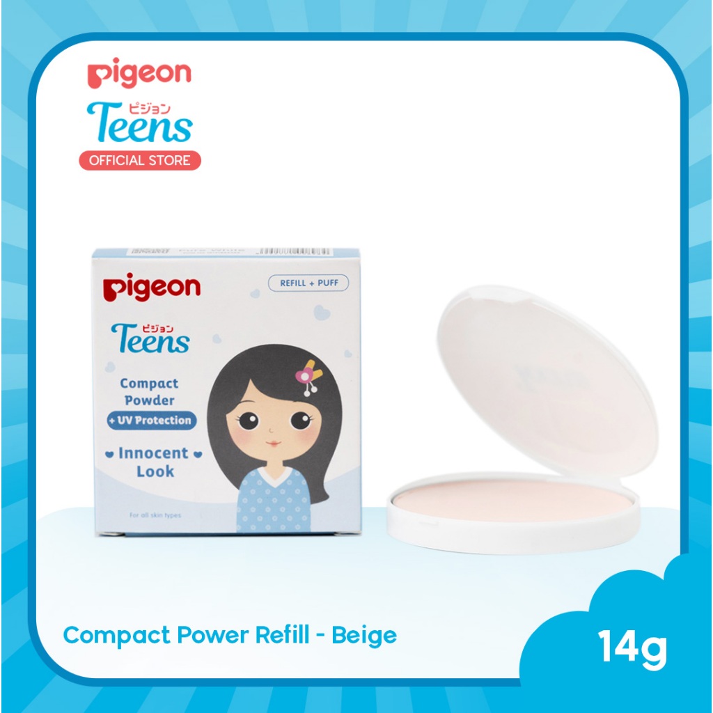 Pigeon Teens Refill Compact Powder + UV (Beige) | Shopee Philippines