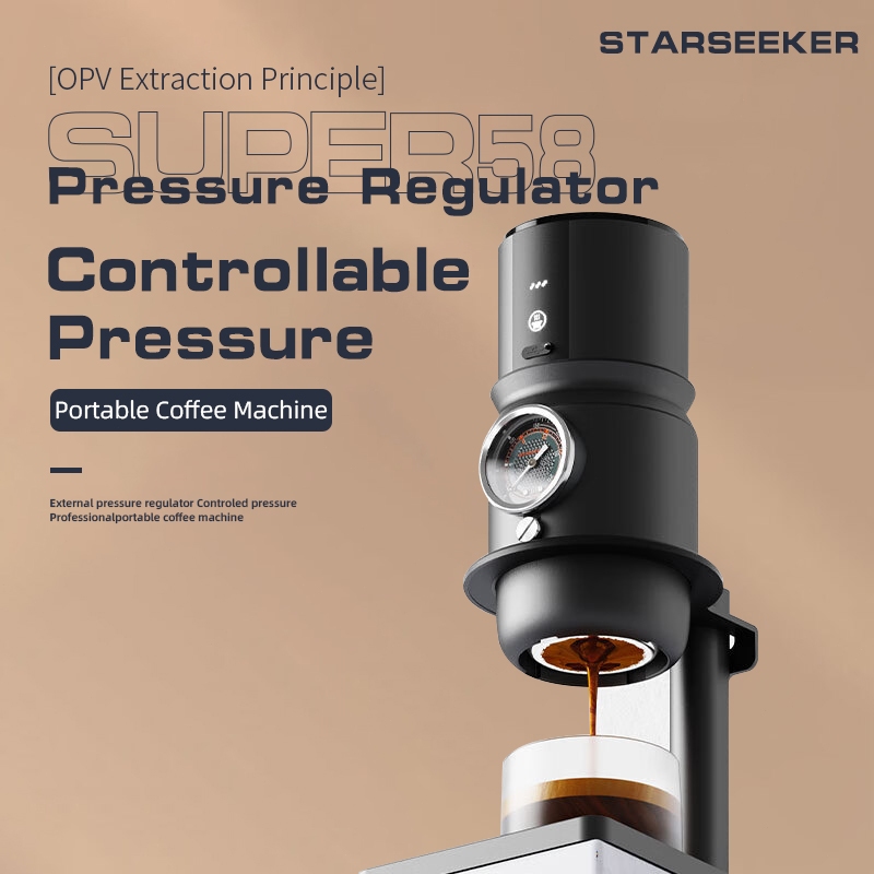 STARSEEKER Super58 Portable Espresso Machine has USB-C Bracket Tamper ...