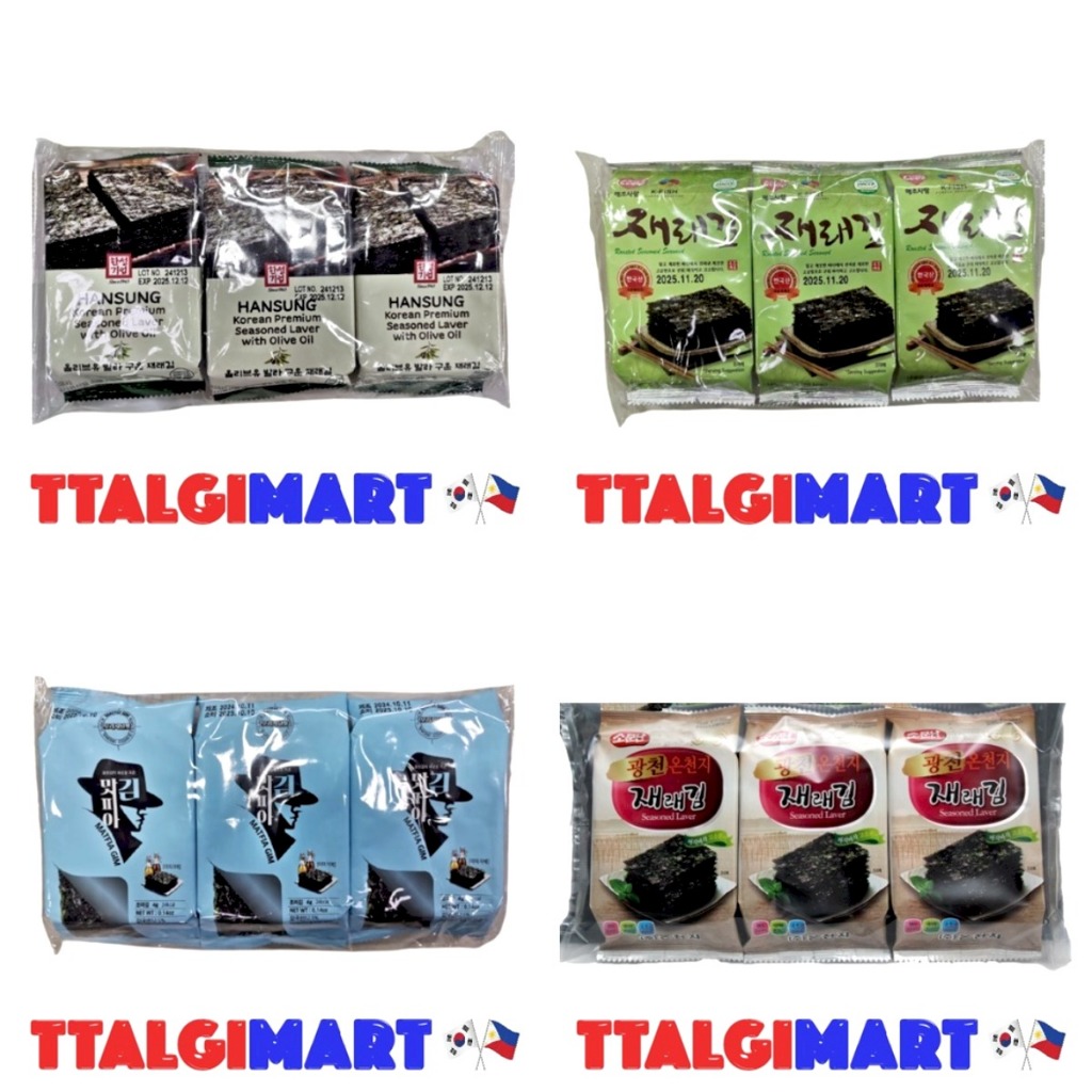 KOREAN SEAWEED BY 3 TTALGIMART | Shopee Philippines
