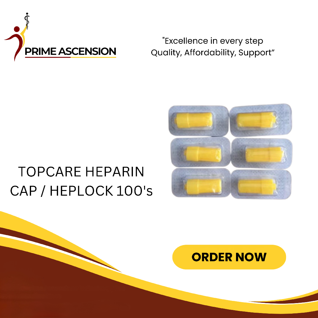 TOPCARE HEPARIN CAP / HEPLOCK 100's | Shopee Philippines