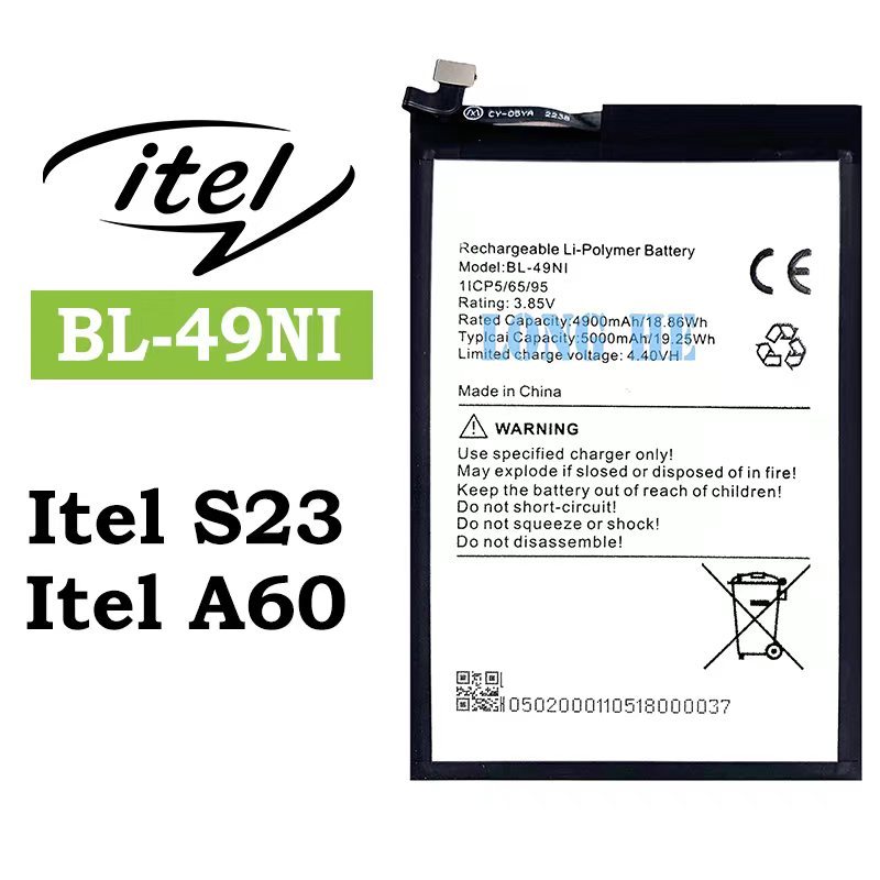 Battery For Itel S23 A60 BL-49NI | Shopee Philippines