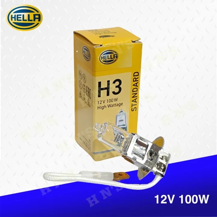 Hella H3 12V 100W Standard High Wattage Bulb - 1pc ( Fog Light ...