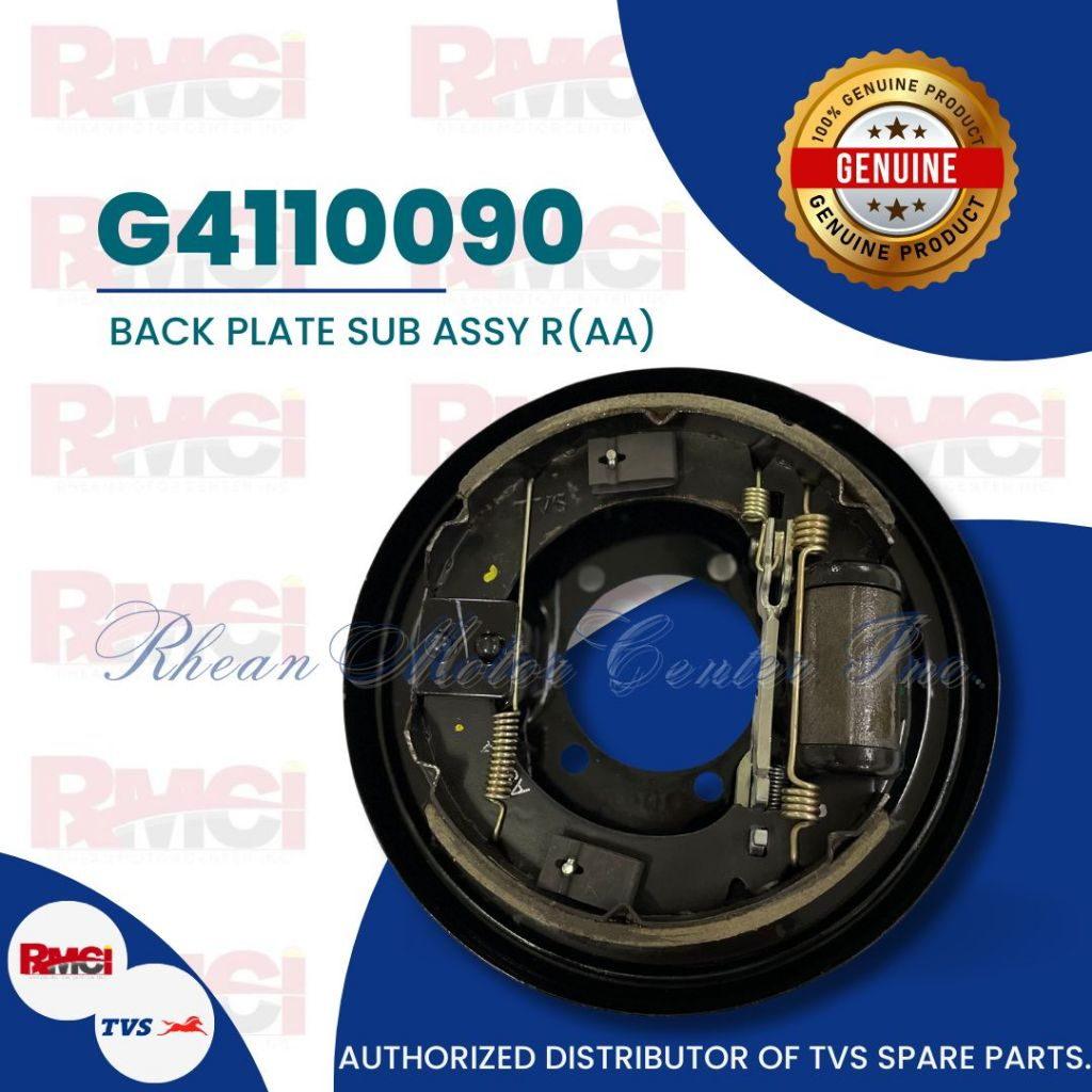 TVS King Deluxe Motorcycle Back Plate Sub Assy R (AA) G4110090 | Shopee ...