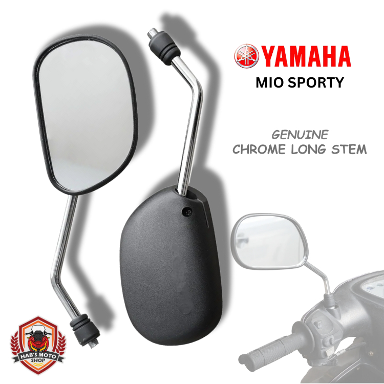 MIO SPORTY Genuine Chrome Long Stem Clear Lens Side Mirror for ...