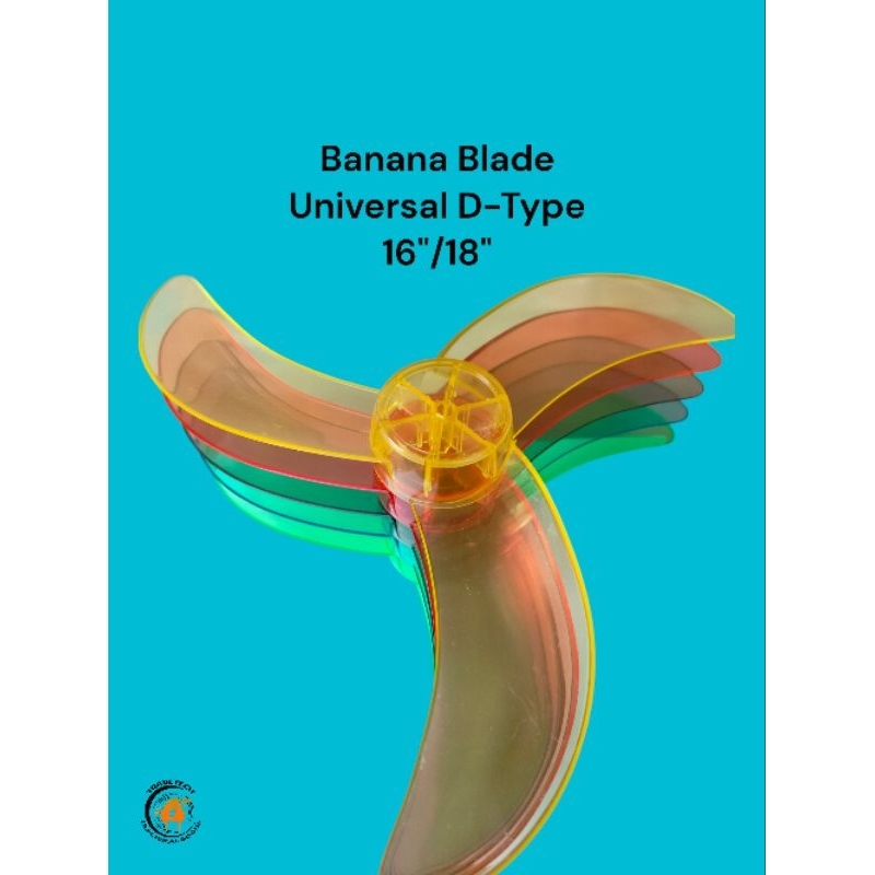 Electric Fan Banana Blade Universal 16"/18" D-Type 8mm Hole | Shopee ...
