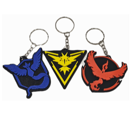 Pokemon Go Teams Key Chains (Mystic, Valor, Instinct) | Shopee Philippines