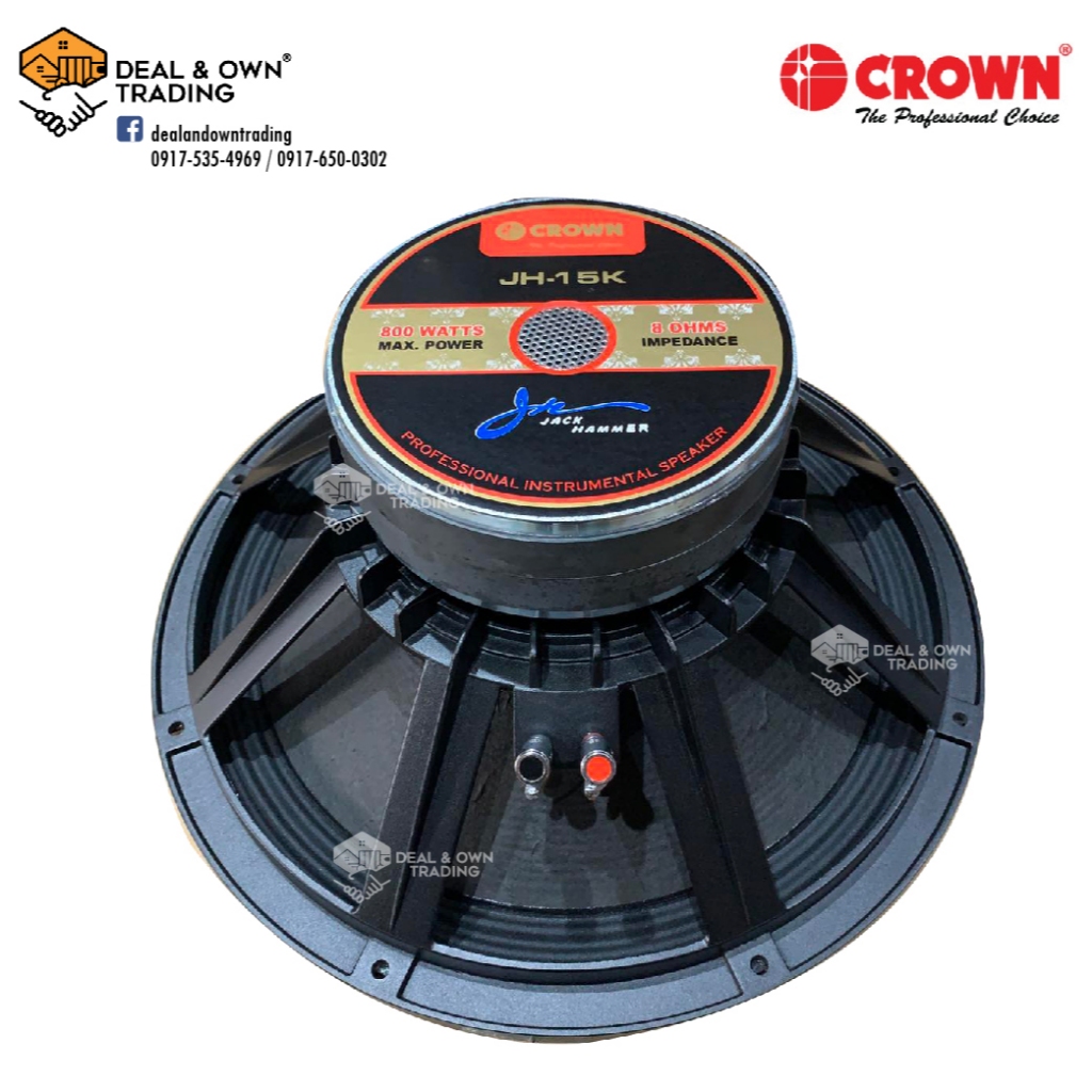 Crown JH15k 15" 800W Double Magnet Speaker (sold per pc)/Storm-157K 15" 800W Double Magnet ...