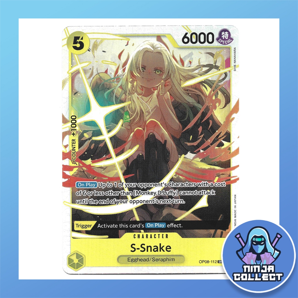 One Piece TCG [ENGLISH] OP08-112 S-Snake Super Rare Card | Shopee Philippines
