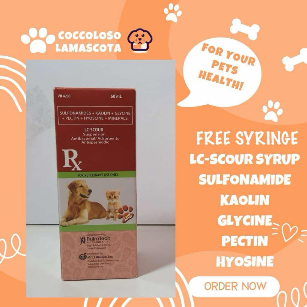 LC-Scour Suspension for Pets 60ml bottle Anti-Diarrheal Cats and Dogs ...