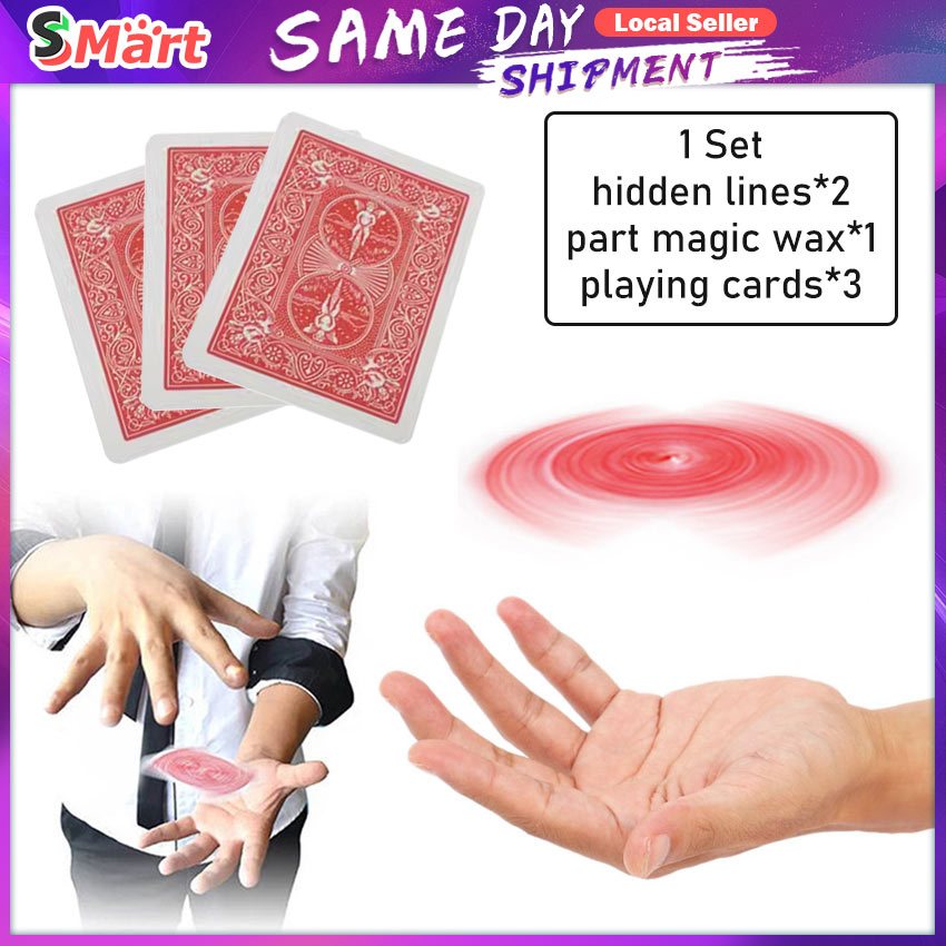Magic Floating Flying Rotary Cards Toys for Profesional Magic Props ...