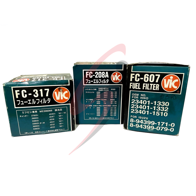 VIC fuel filters | FC-208A, FC-226, FC-234, FC-317, FC-321, FC-606, FC ...