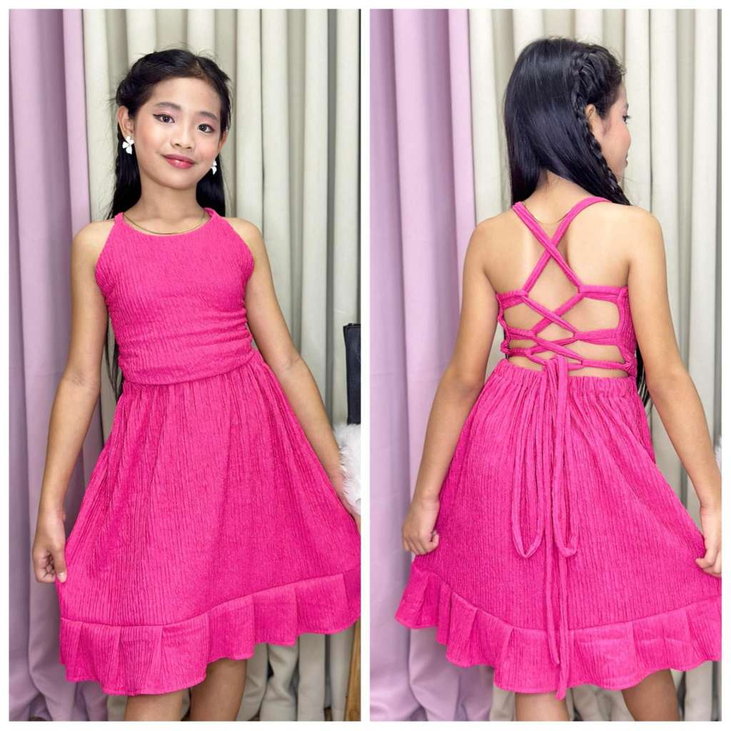 TRENDY DANICA KIDS DRESS FIT 6-12 YEARS OLD/KIDS BACKLESS 6-12 YEARS ...