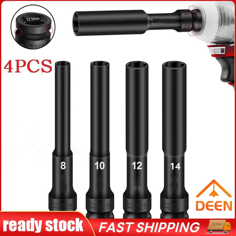 1/2" Drive Deep Impact Socket Set Hex Socket Impact Wrench Hex Socket ...
