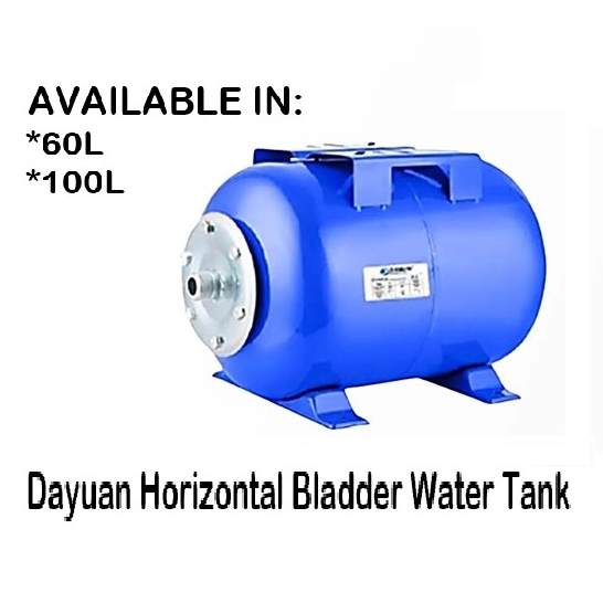 Dayuan 60L and 100L Horizontal Bladder Tank Pressure Water System ...