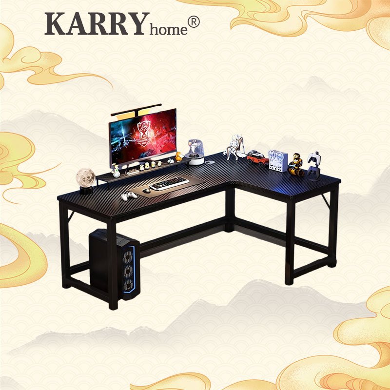 KARRY L Shape Gaming Table Right Corner Computer Desk Study Table ...