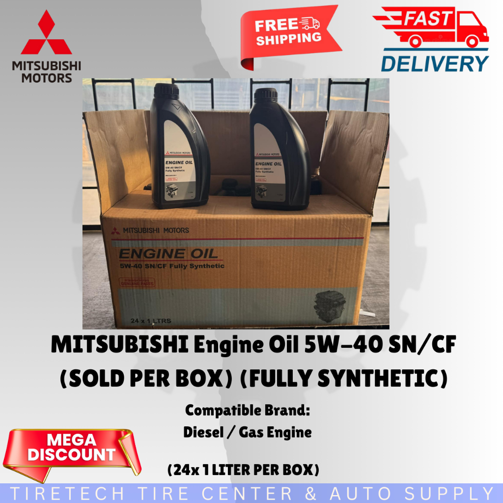 Mitsubishi Engine Oil 5W-40 Fully Synthetic 1L Retail Price Sold Per ...