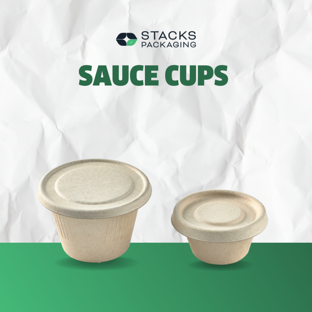 (50 pcs) Sauce Cup 4oz & 2oz Sugarcane Bagasse Container | Shopee Philippines