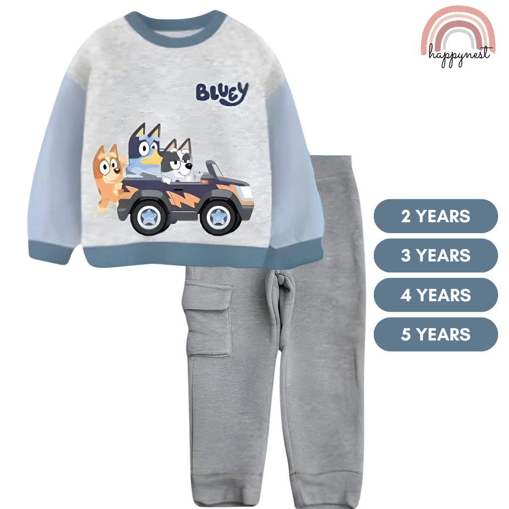 Bluey Tracksuit OOTD for Boys 2-5 Years SS263 | Shopee Philippines
