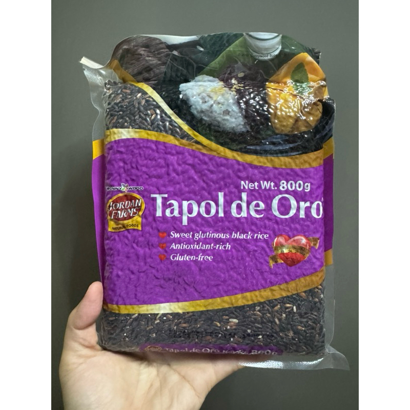 Jordan Farms Tapol de Oro Sweet Glutinous Black Rice 800g for sticky ...
