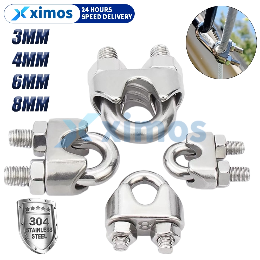 3mm-8mm Steel Cable Clip Wire Rope Clip Steel Clip Gi Cable U Clamp ...