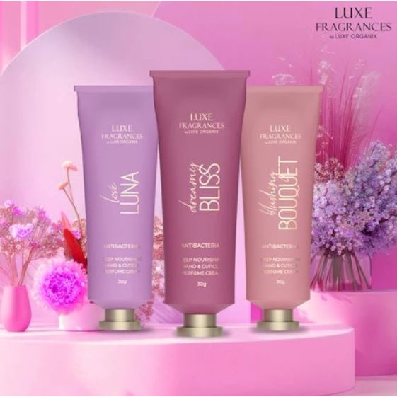 Luxe Organix Perfume Hand Cream 30g ( Blushing Bouquet/Dreamy Bliss ...