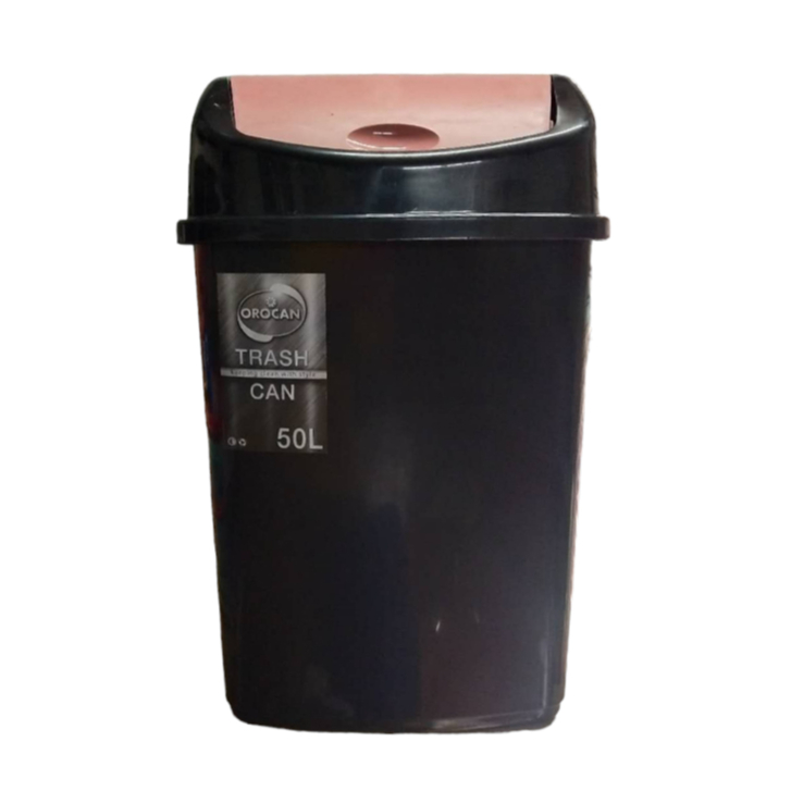 OROCAN Trash Bin / Basurahan With Swing Cover 50L (Random Color ...