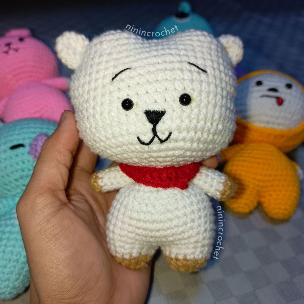 Handmade Crochet BT21 RJ Keychain | Cute and Adorable RJ Keychain for ...