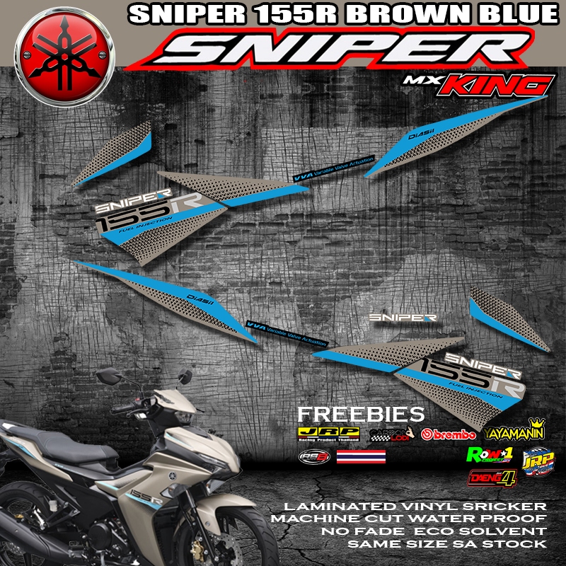 YAMAHA SNIPER 155R DECALS STICKER MX KING WITH FREEBIES | Shopee ...