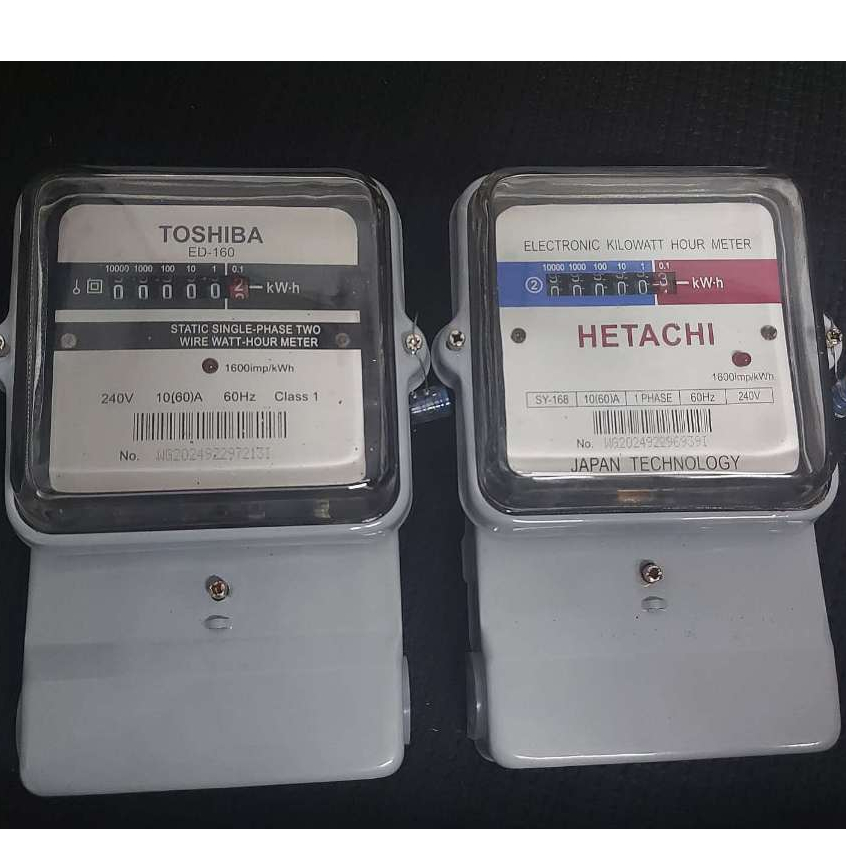 ELECTRIC METER/WATERMETER W/ RUST (W/ACTUAL PHOTO HETACHI 1 LIGHT /S3 ...