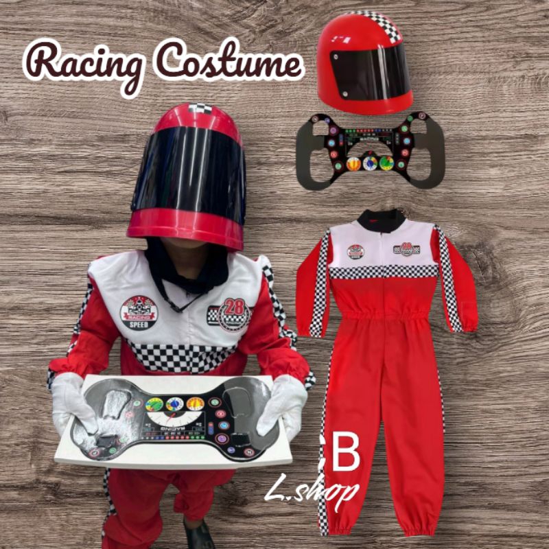 Racing Costume For Kids Unisex Costume Actual Photo Is Posted | Shopee ...