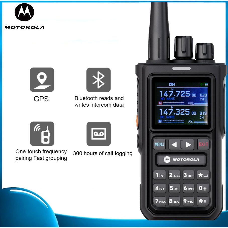 MOTOROLA walkie talkie 8100 two way radio longe range high power 15W ...