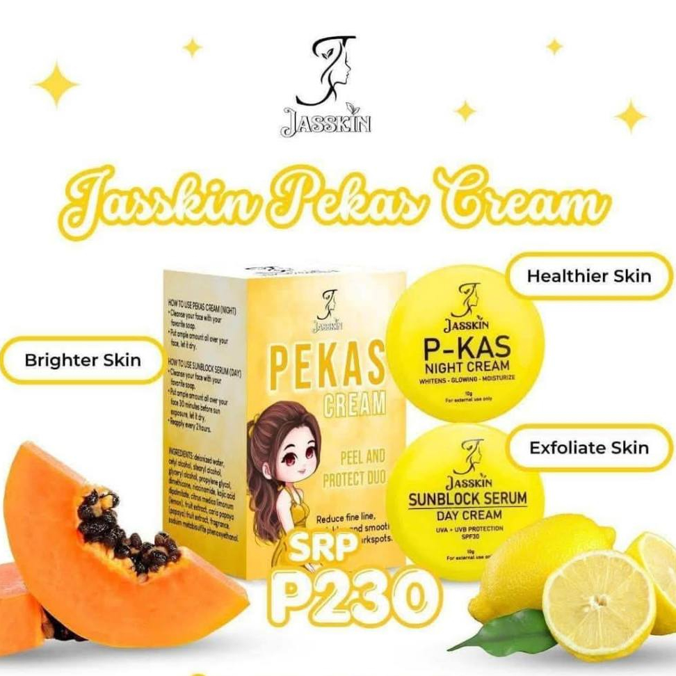 Jasskin Pekas Cream Duo Set (Night and Day Cream) | Shopee Philippines