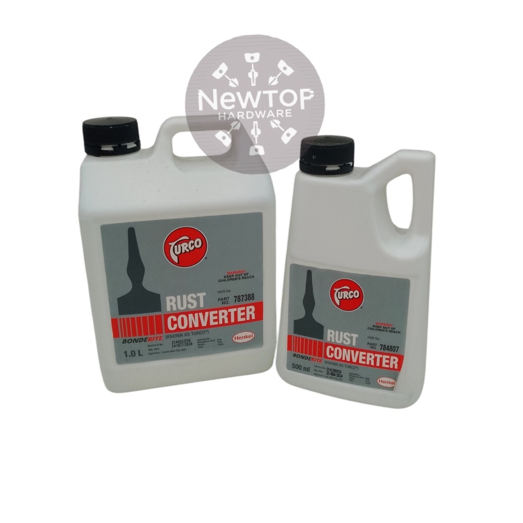 TURCO RUST CONVERTER CHEMICAL SOLUTION OR PRIMERS 500ML & 1L | Shopee ...