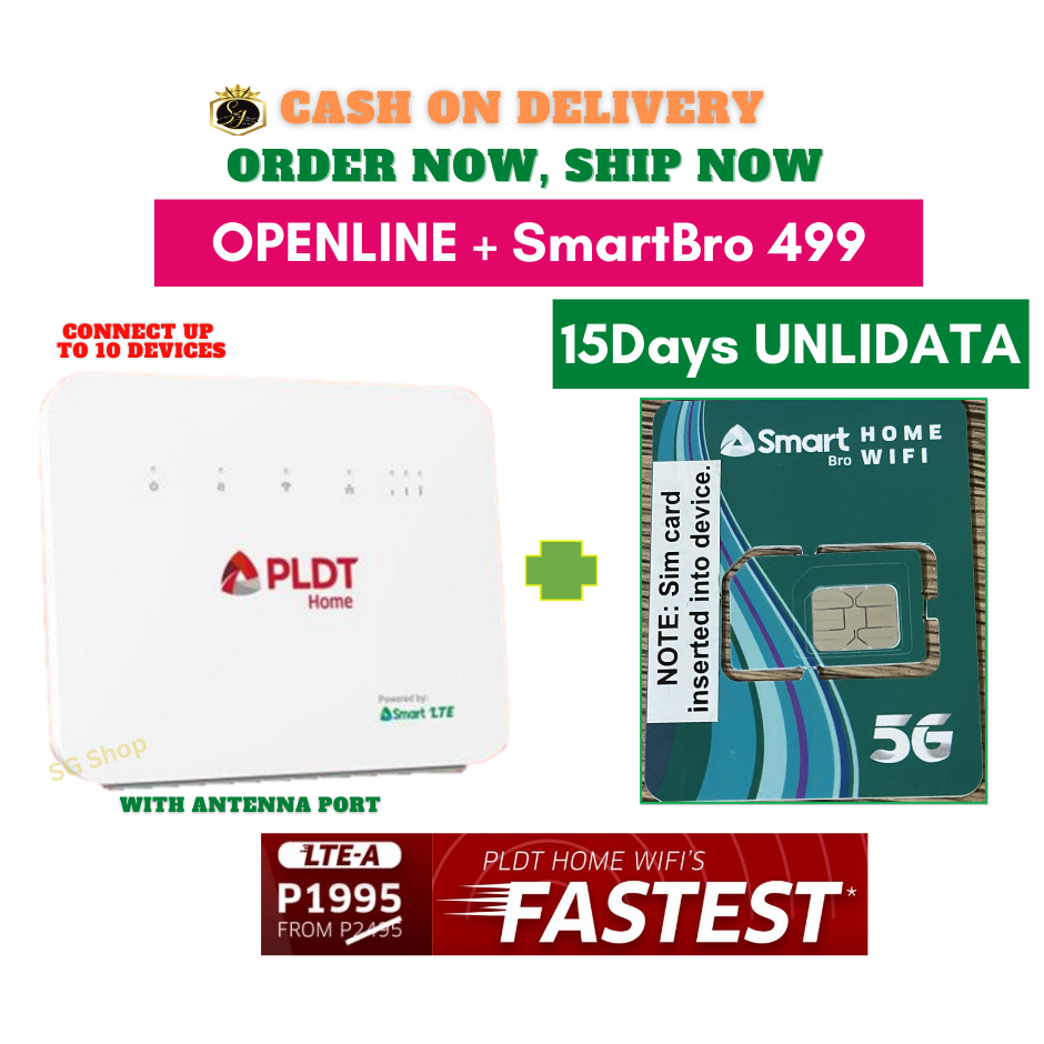 PLDT/SMART HOME PREPAID OPENLINE WIFI LTE ADVANCE CAT6 R281 | Shopee Philippines