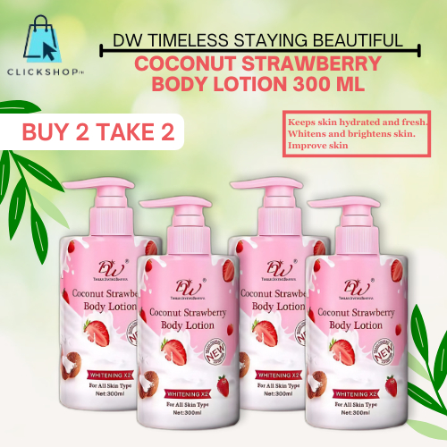 DW COCONUT STRAWBERRY HAND&BODY LOTION 300ML brighter and healthier ...