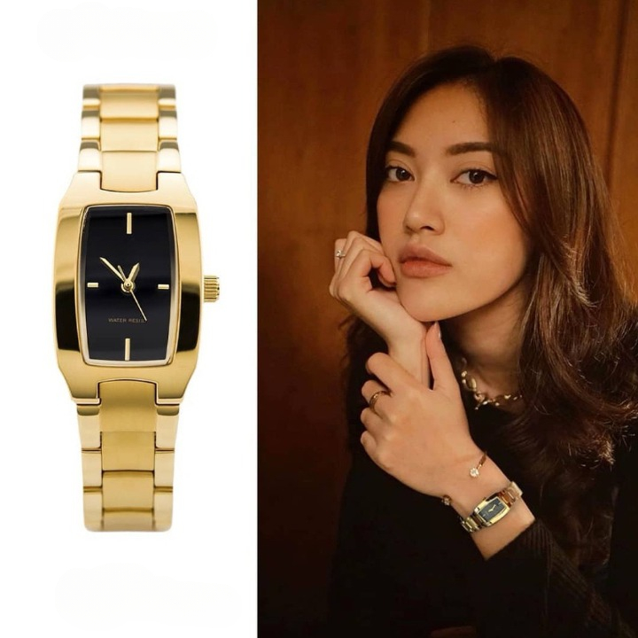 Stainless Steel Gold Watch For Men’s Women’s Relo Square Jewelry ...