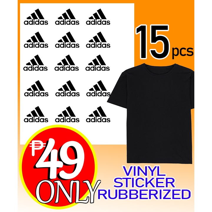 Adidas LOGO Vinyl Sticker Rubberized for cloths or fabric | Shopee ...