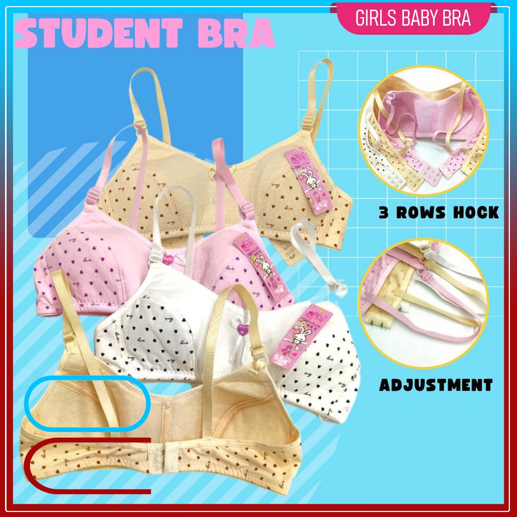 OC | Girls School Bra Printed Polka Beginners Training Trainers Kids ...