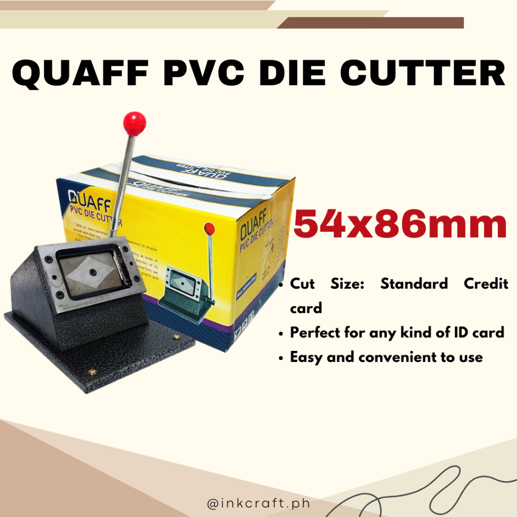 Quaff PVC ID Card Die Cutter 54x86mm | Shopee Philippines
