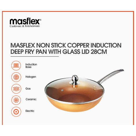 Masflex 16SP Aluminum Non-Stick Induction Cookware with Forged ...