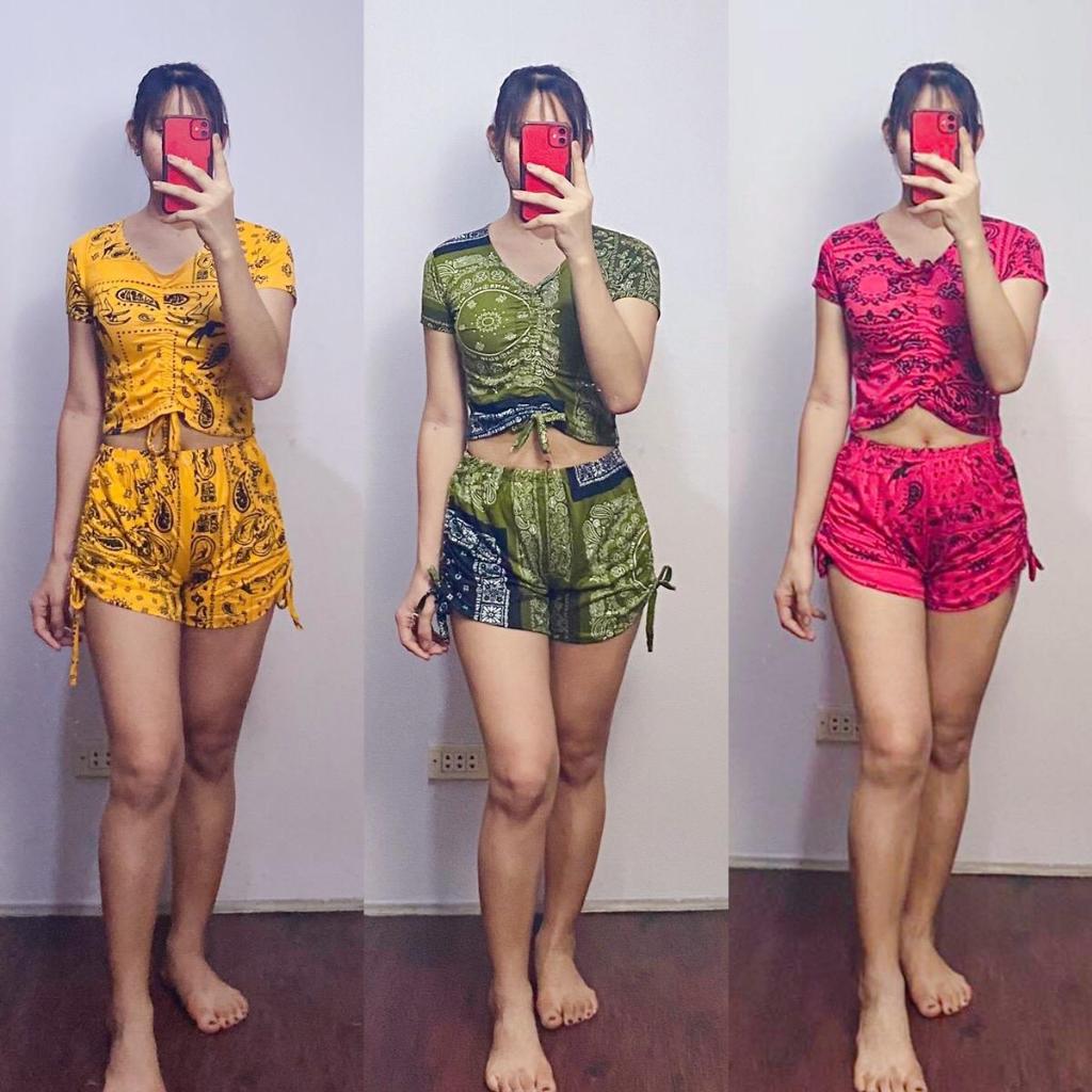 @ELLA Bandana Terno Front String Top & Sidestring Short Sexy Terno ...