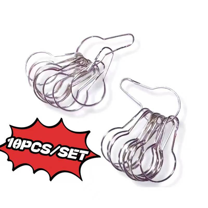 (10PCS/SET) C-RING With Lock C Ring Metal Chrome Gourd Hook For CR ...