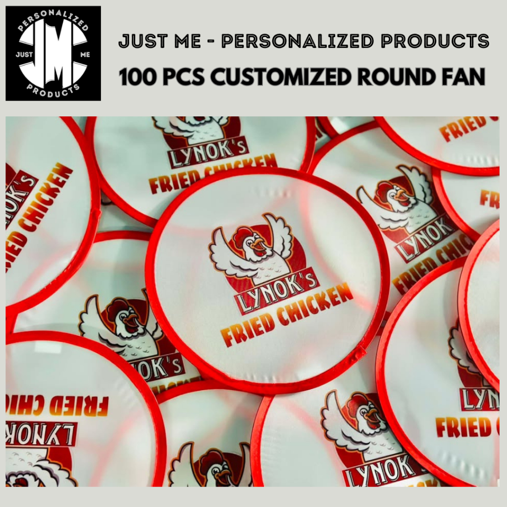 100 pcs Customized Round Fan - Foldable Fan, Souvenirs and Giveaways ...